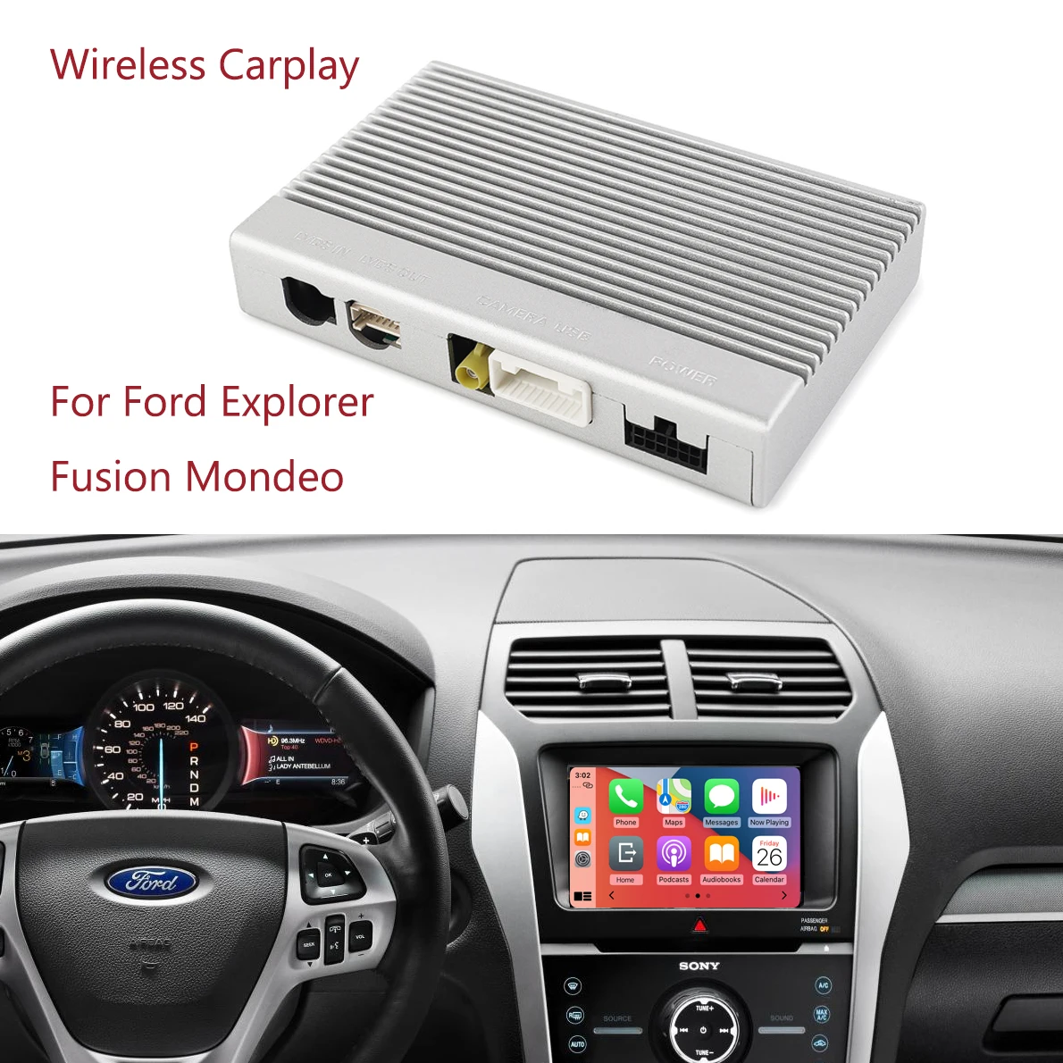 Road Top Video Interface Decoder Box Wireless Apple CarPlay Android ...