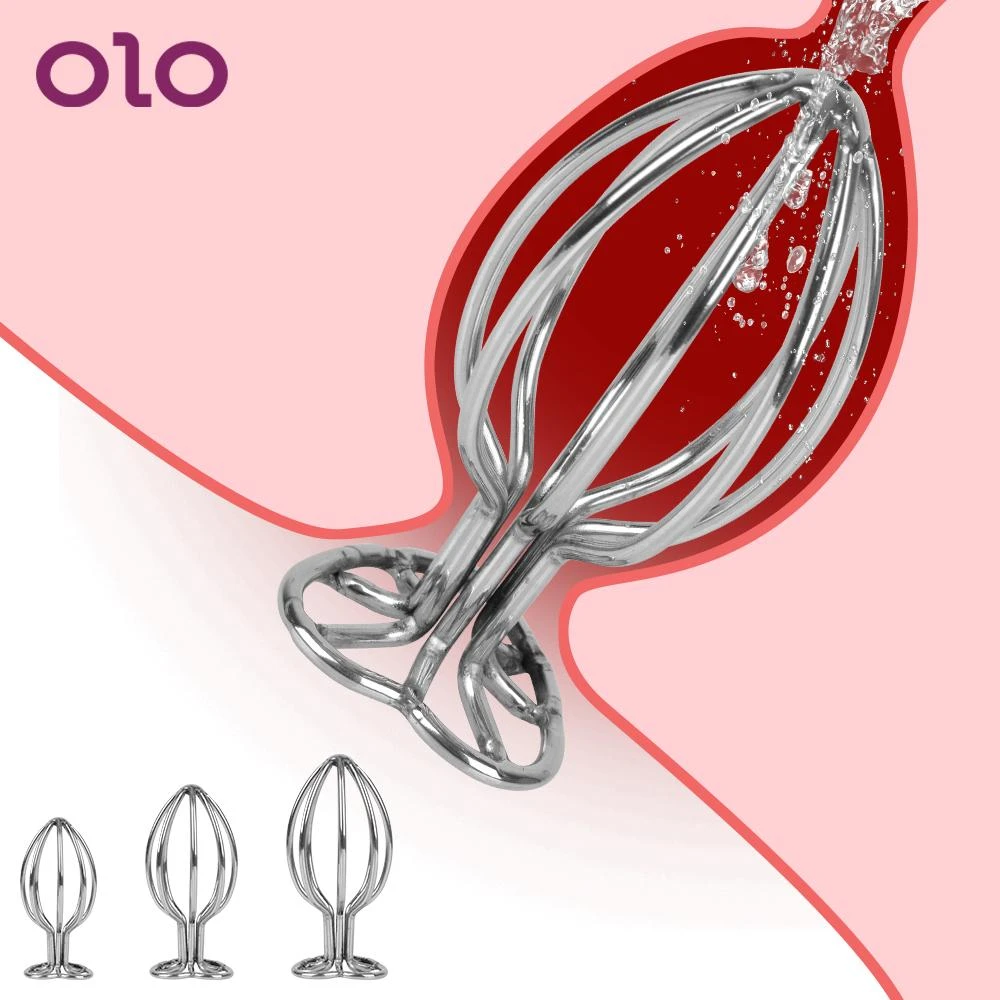 Hollow Anal Sex Toys Insert Anus Dilation Massager Butt Plug Adult Products Enema Anal Expander ...