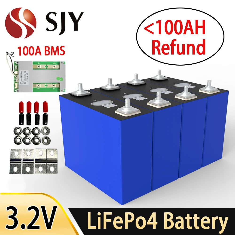 Real-Capacity-LiFePO-3-2V-100Ah-105Ah-Lithium-Battery-Lifepo4-with ...