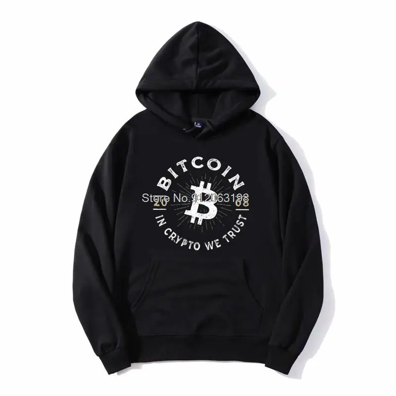 Bitcoin Vintage In Crypto We Trust Blockchain BTC Hoodie Gift Merch Men ...