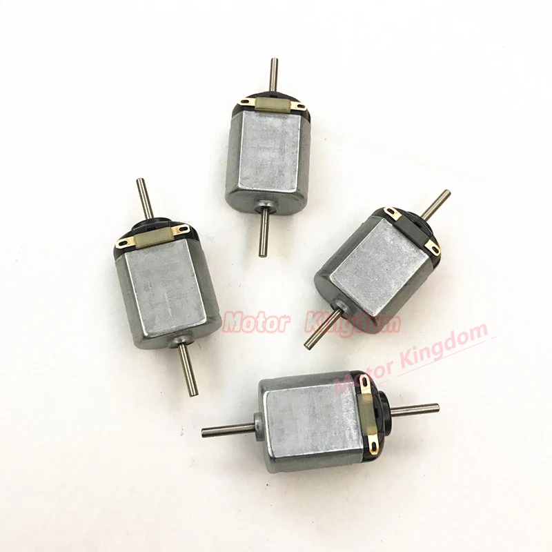 4pcs/lot Mini 130 Motor Dual Shaft Double 2mm Axis Dc 1.5v-3v 14000rpm ...