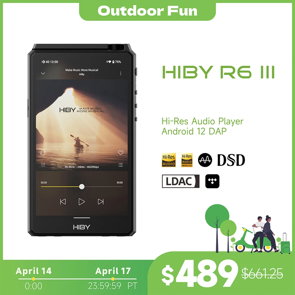 Hiby r6 gen iii/r6 gen 3 leitor de música portátil usb dac wifi mqa mp3 ...