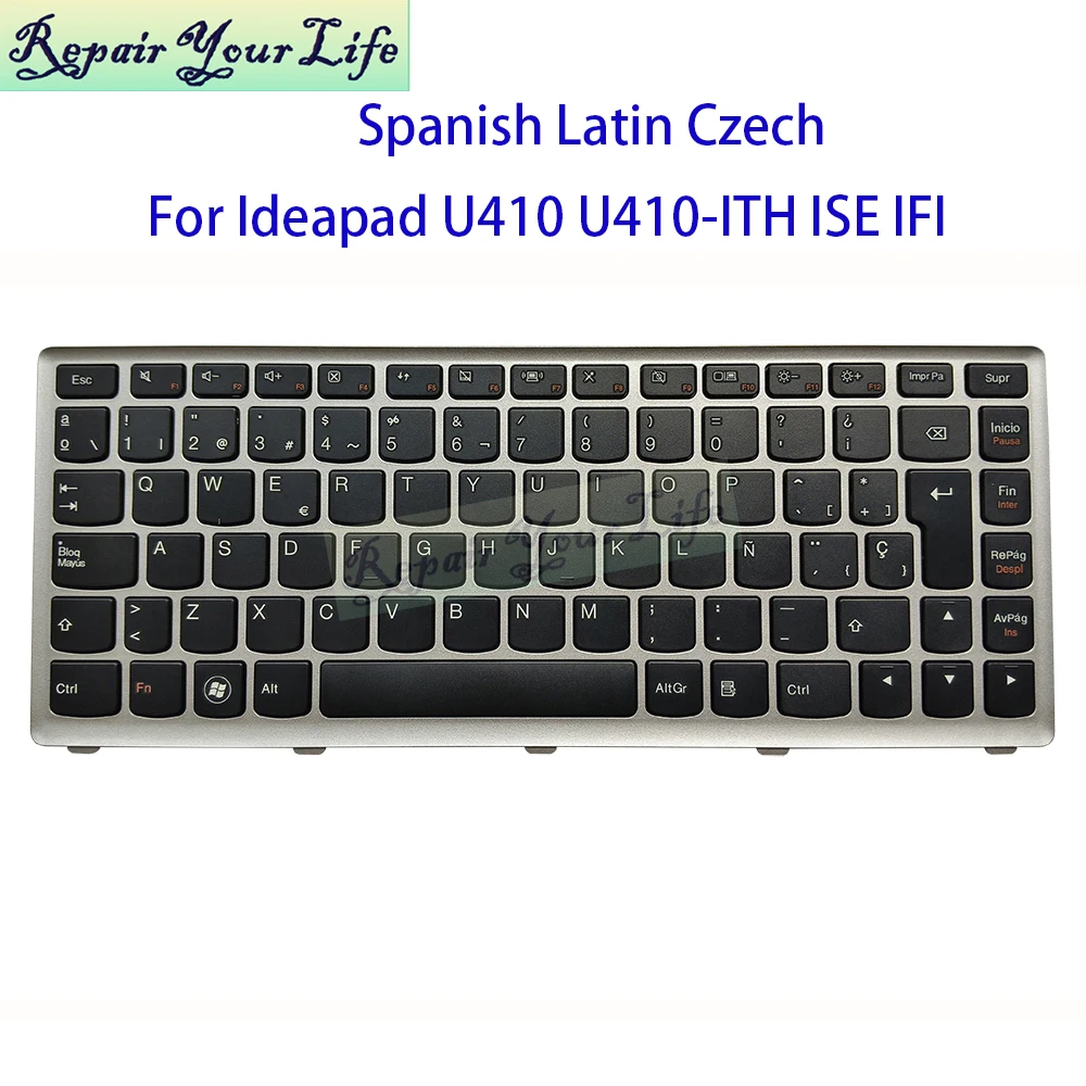 Teclado checo latino español para Lenovo Ideapad U410 U410A U410-IFI ...