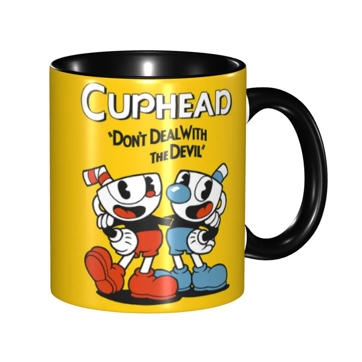 Custom CupHead And MugMan Coffee Mug DIY Electronic Video Game ...