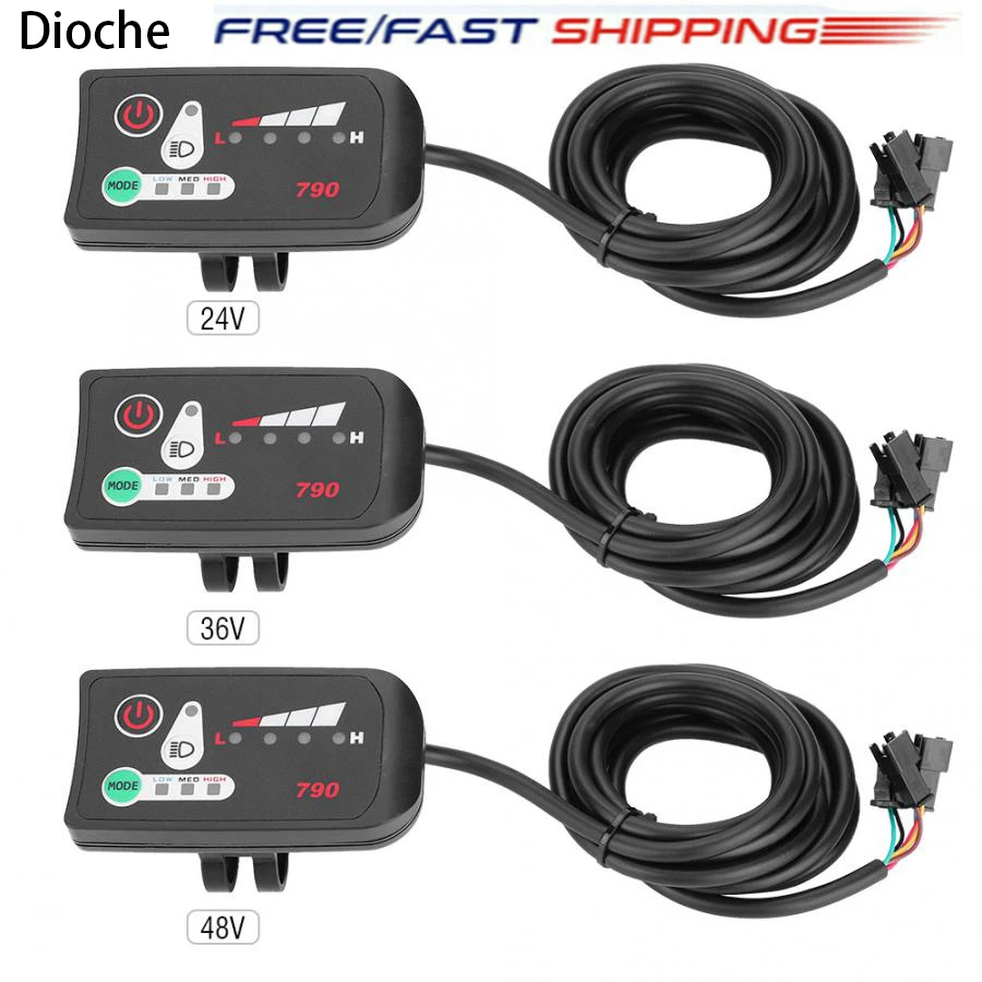 Electric Bike Display Universal 24v/36v/48v Waterproof Led Display ...