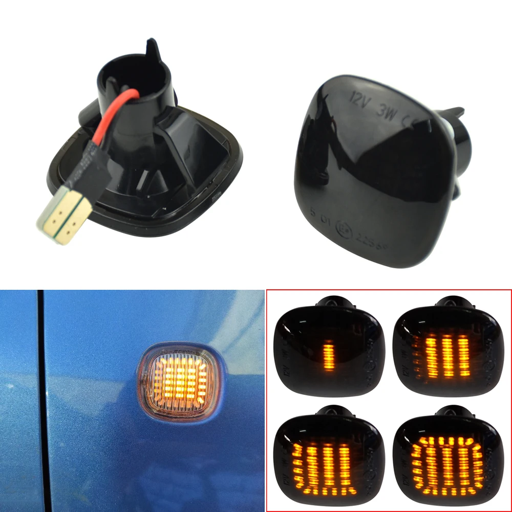2x LED Turn Signal Side Marker Indicator Light For Audi A3 A4 A8 Skoda ...