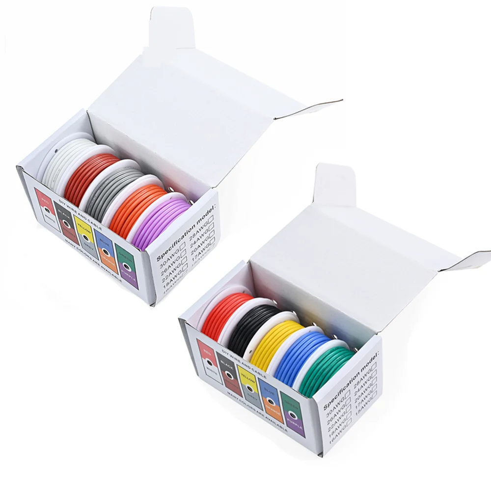 DIY-high-quality-flexible-silicone-wire-and-cable-5-colors-in-a-box ...