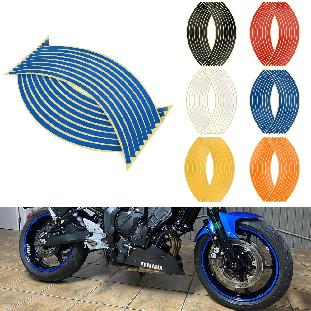 Motorfiets Wiel Sticker Motocross Reflecterende Decals Velg Tape Strip ...