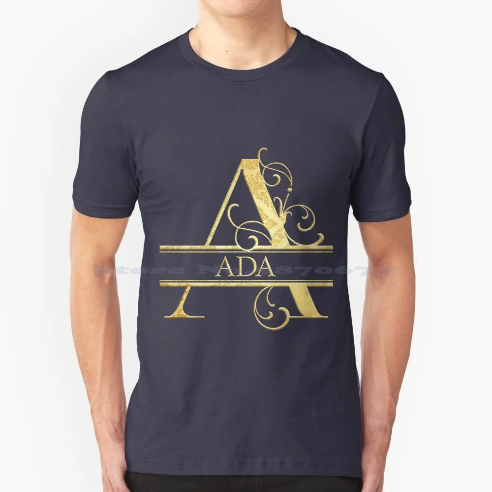 Ada-Name-Monogram-Letter-A-The-Name-Ada-Gift-For-Ada-T-Shirt-100-Cotton ...