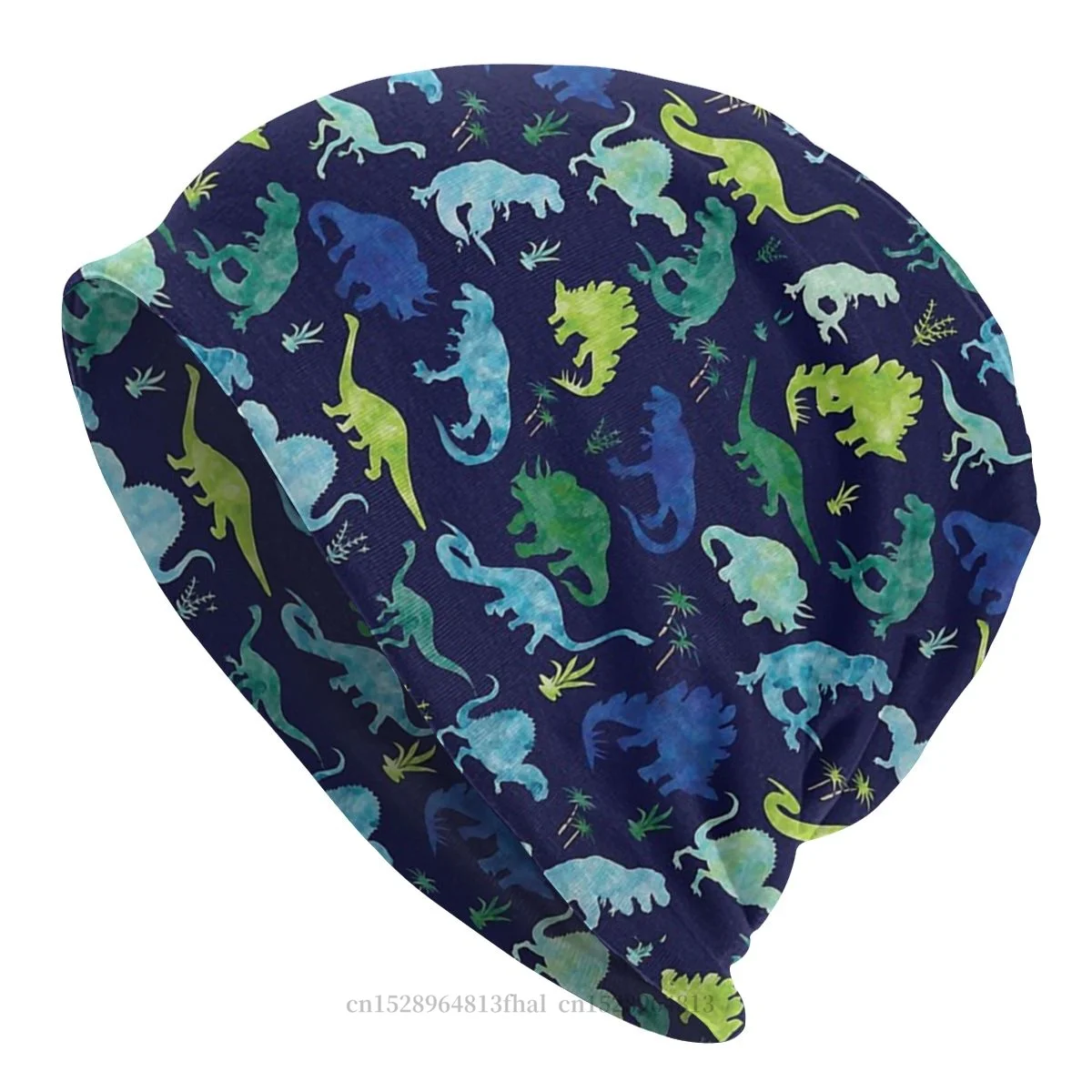 Dinosaur-Dinosaurs-Sport-Hats-Watercolor-Blues-Greens-Dino-Pattern ...