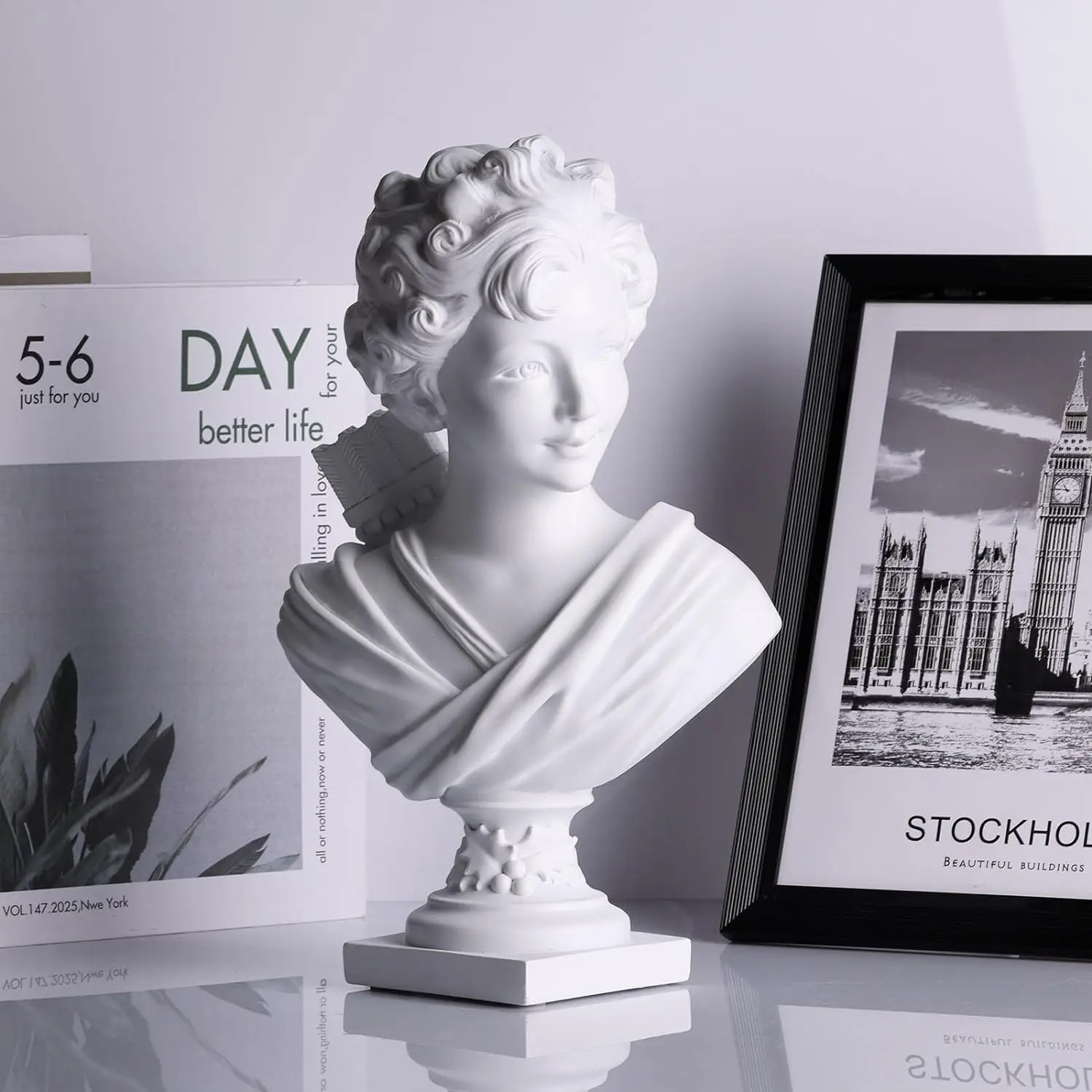 12-2-Inch-Greek-Cupid-Statue-Classic-Roman-Bust-Greek-Mythology-Plaster ...