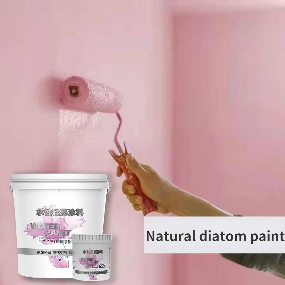 Latex-Verf-Indoor-Home-Smaakloos-Self-Borstel-Verf-Wit-Diatomee-n ...
