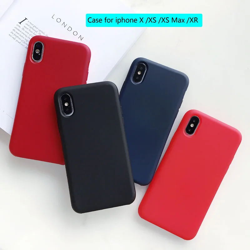 Ricestate Case For iphone X XR XS MAX Matte solid color Case For iphone ...