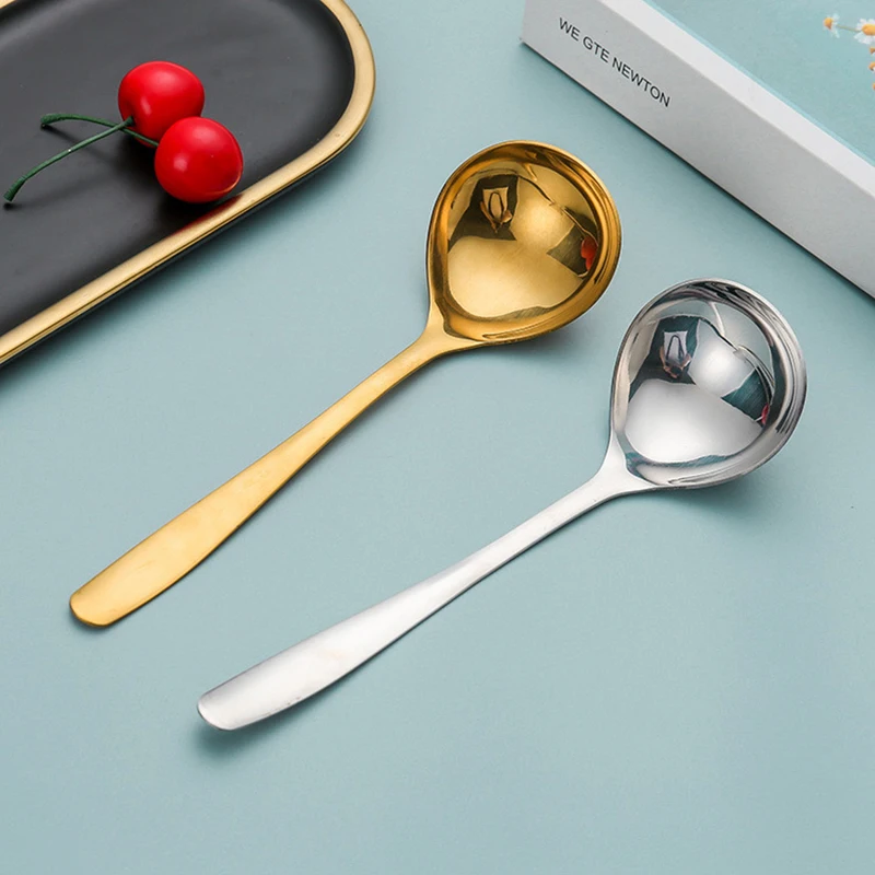 Korean-Stainless-Steel-Thickening-Spoon-Creative-Long-Handle-Hotel-Hot ...