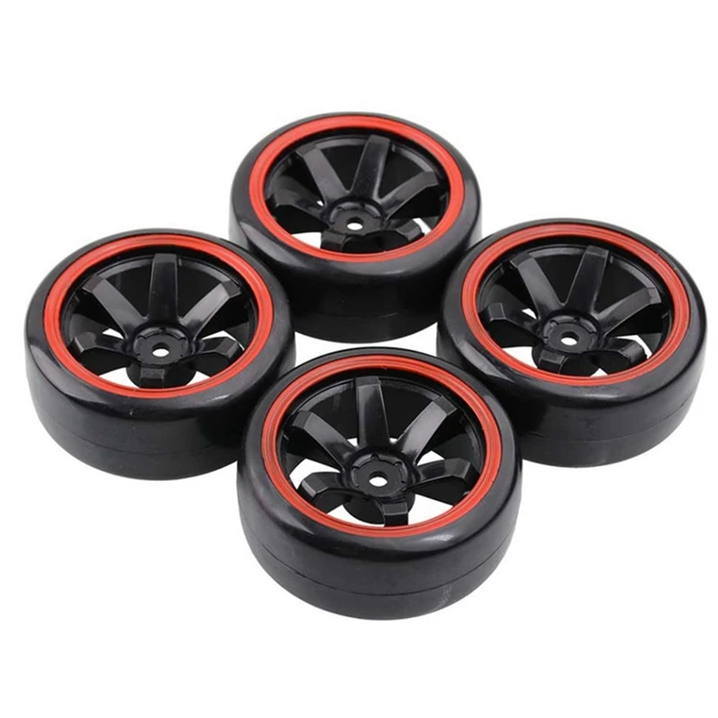 4Pcs 1/10 12Mm Hex Tyres Wheel Rims Road Drift Racing Car For HPI HSP ...