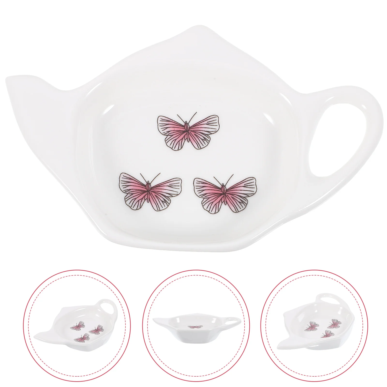 Tea Bag Saucer Holder Condiment Tray Decorative Ceramics for Used ...