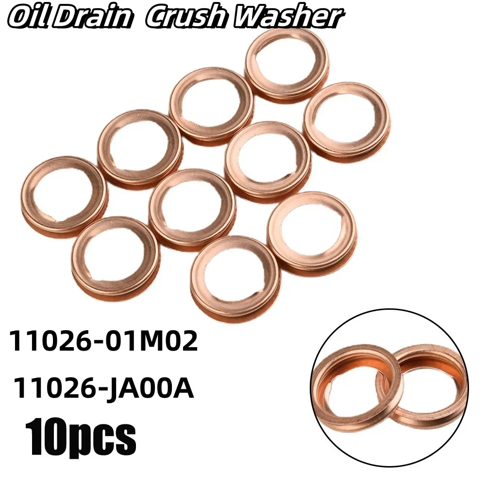 10x Car Oil Drain Crush Washer Gasket 11026-01M02 11026-JA00A for ...