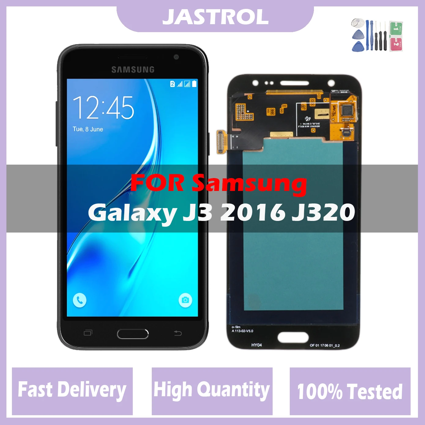 Original 5.0" AMOLED LCD For Samsung Galaxy J3 2016 J320 J320F J320H ...