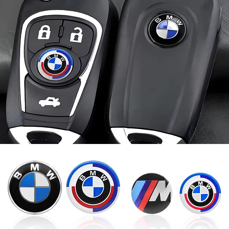 11mm 14mm Car Styling Remote Key Emblem Sticker For BMW M 50th E34 E46 ...