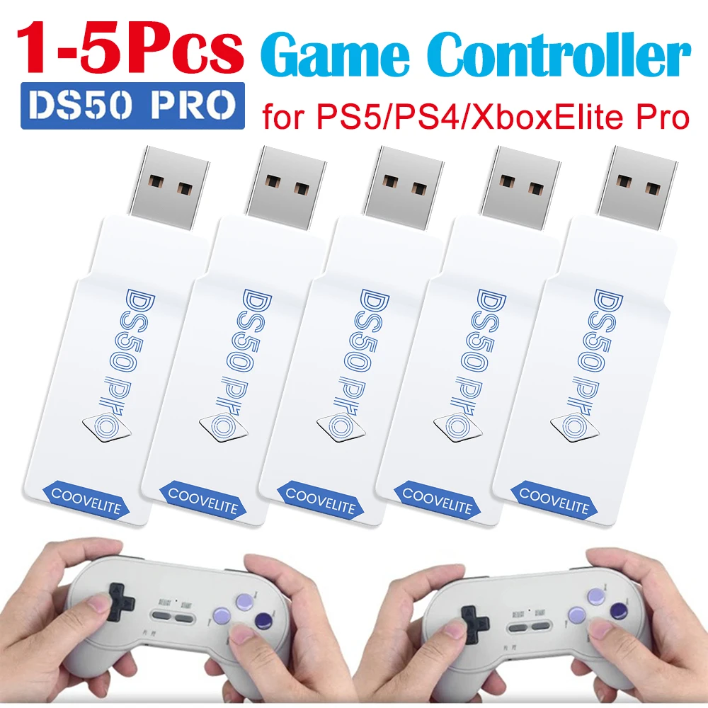 Conversor-Gamepad-sem-fio-DS50-Pro-adaptador-USB-para-PS5-PS4-XboxElite ...