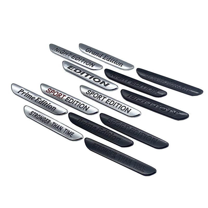 Chrome Black Sport Edition NIGHT EDITION Prime Edition ABS Emblem for ...