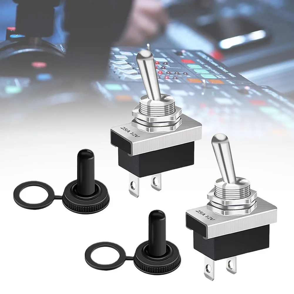 2Pcs KN3D-101 Toggle Switch On/Off 2 Connector Pins 12V 25A With ...