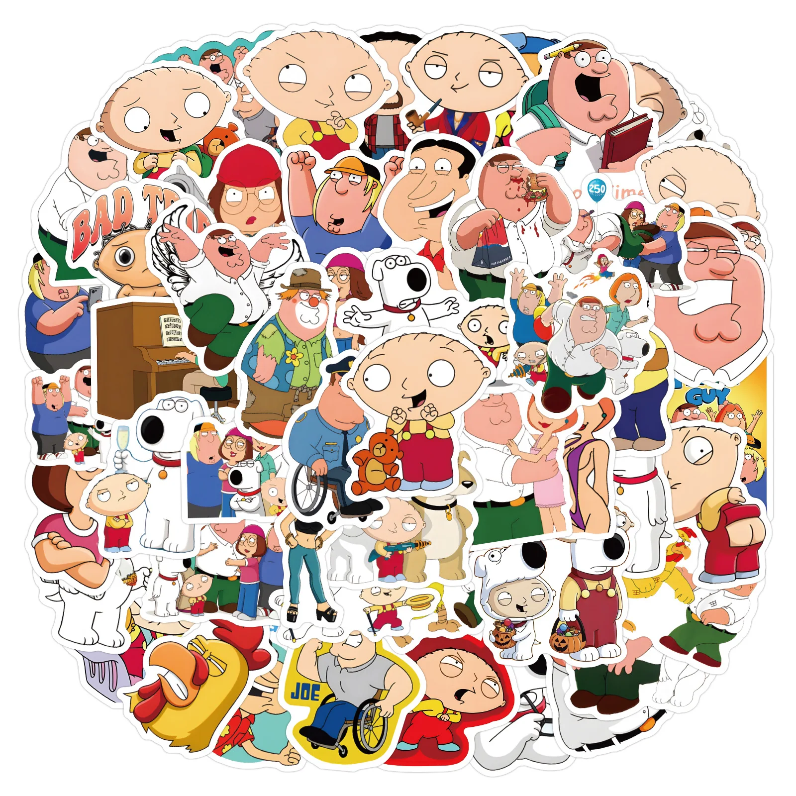 55pcs-Family-guy-Cartoon-Stickers-Pack-DIY-Graffiti-Decoration-Classic ...