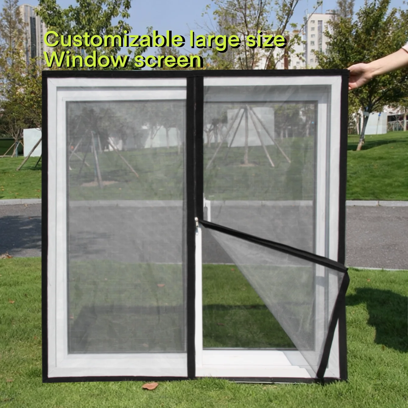 Mosquito Insect Proof Invisible Window Screen - Self-Adhesive No ...