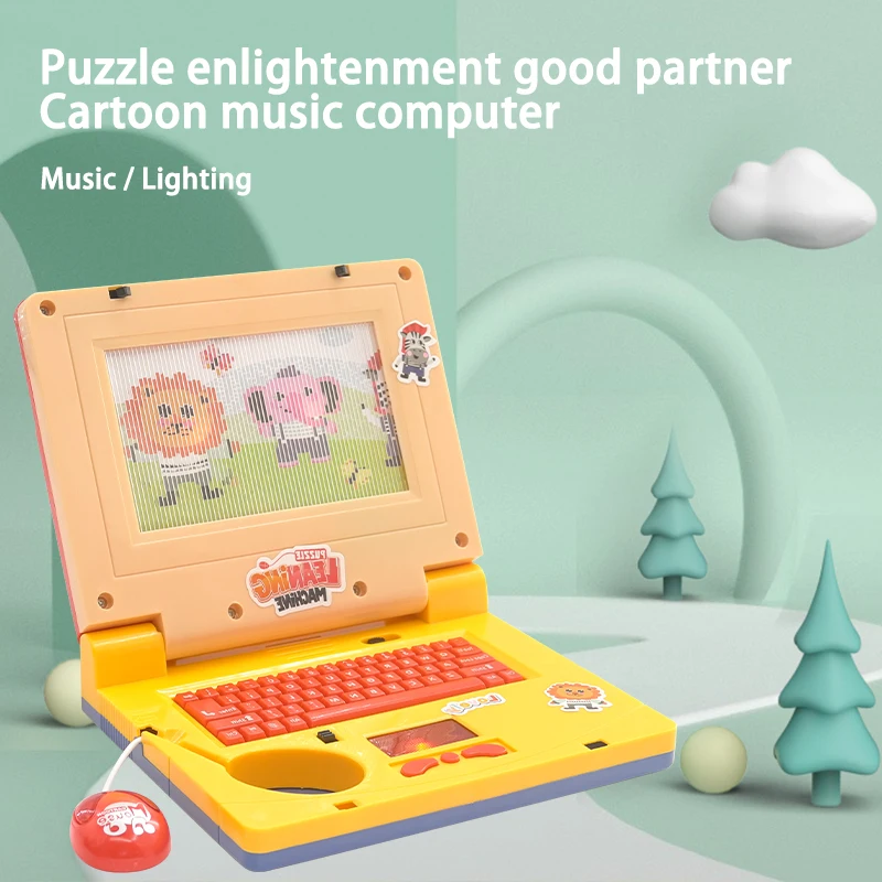Kids-Learning-Laptop-LED-Electronic-Learning-Machine-With-Music-And ...