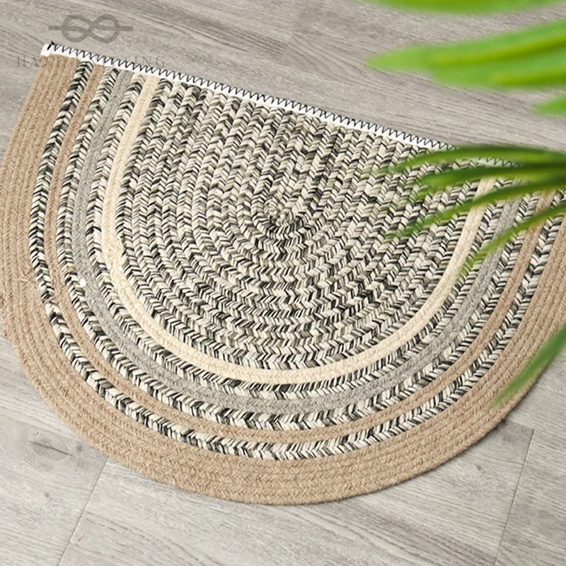 doormat-hand-woven-carpet-living-room-tea-table-Nordic-bathroom ...
