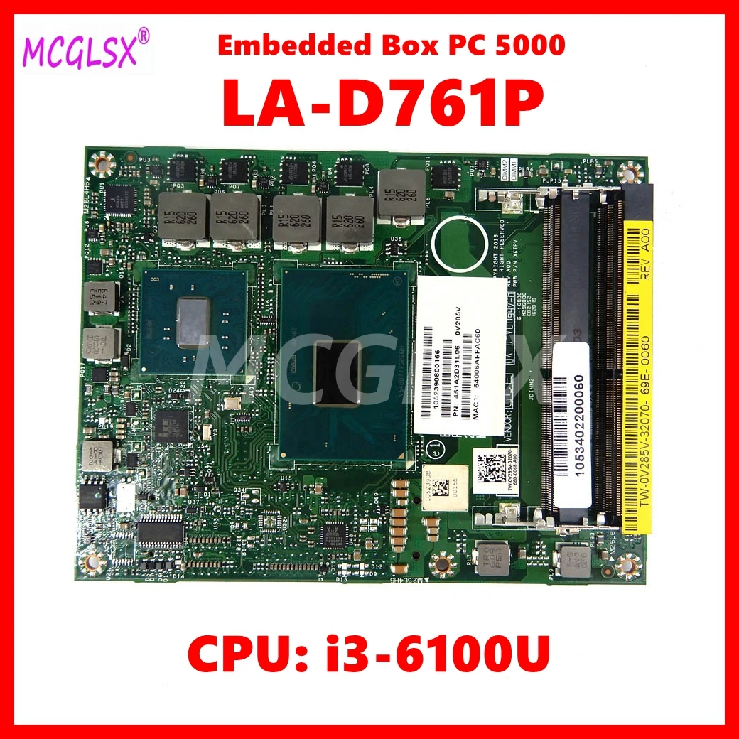 LA-D761P-i3-6100-CPU-Mainboard-For-Embedded-Box-PC-5000-Celeron-G3900E ...