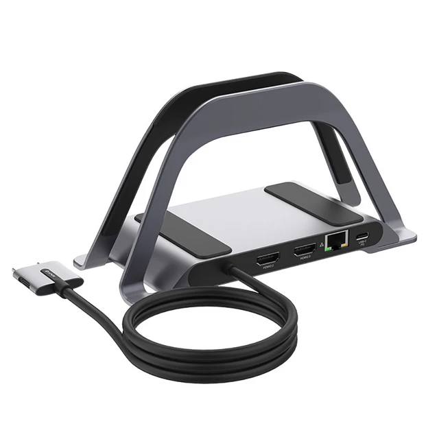 USB C Docking Station With Vertical Stand Extend Monitor, 55% OFF