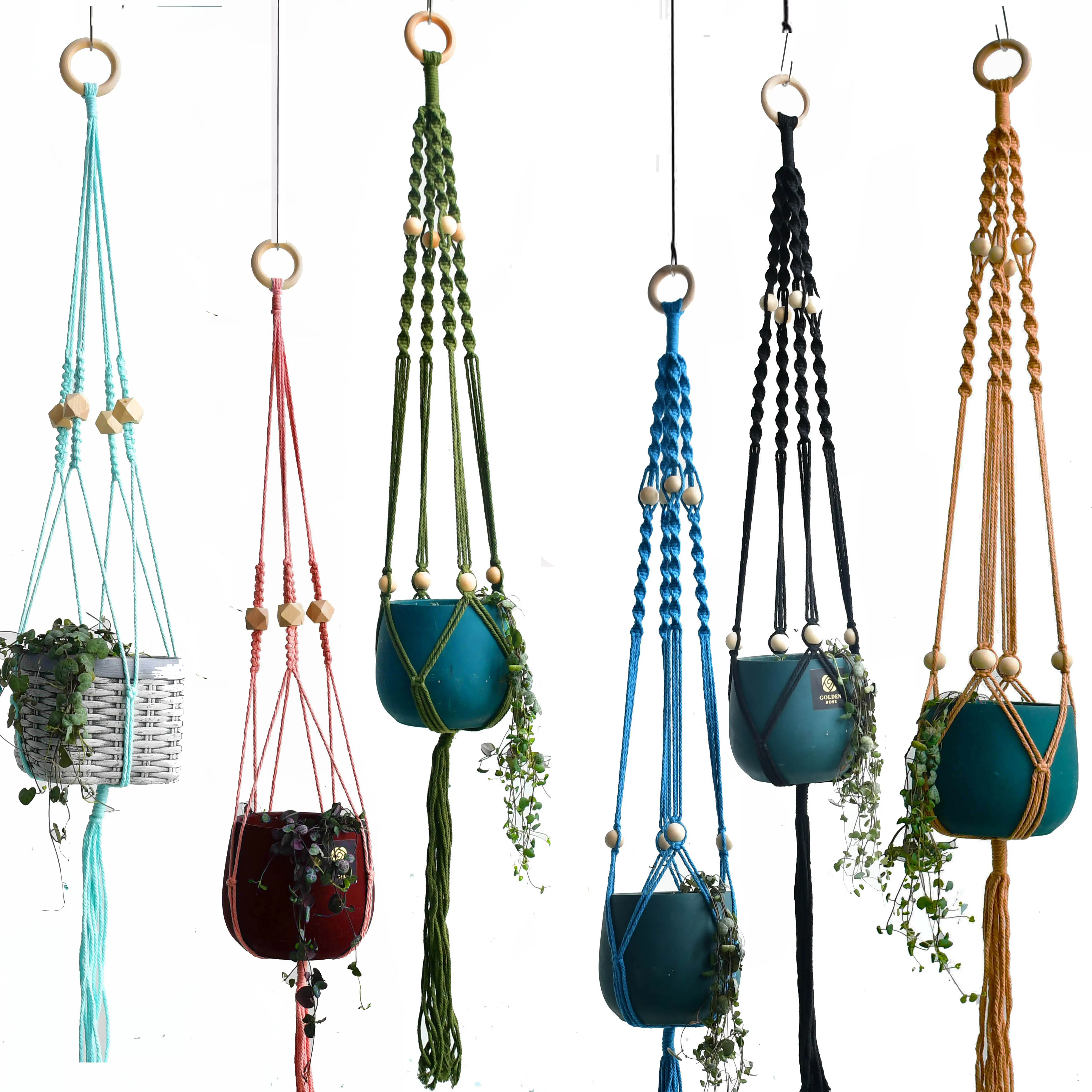 Macrame Plant Hanger Pot | Hanging Macrame Pot Hanger | Macrame Planter ...