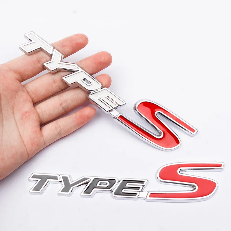 Generic 3D Metal Types Type S Logo Letters Car Trunk Badge Decal For ...