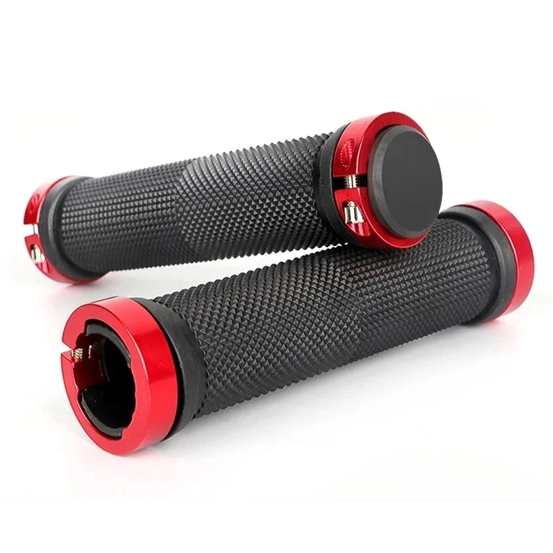 Lock-on-Bicycle-Grips-Rubber-Soft-Mountain-Bike-Grips-Dustproof ...