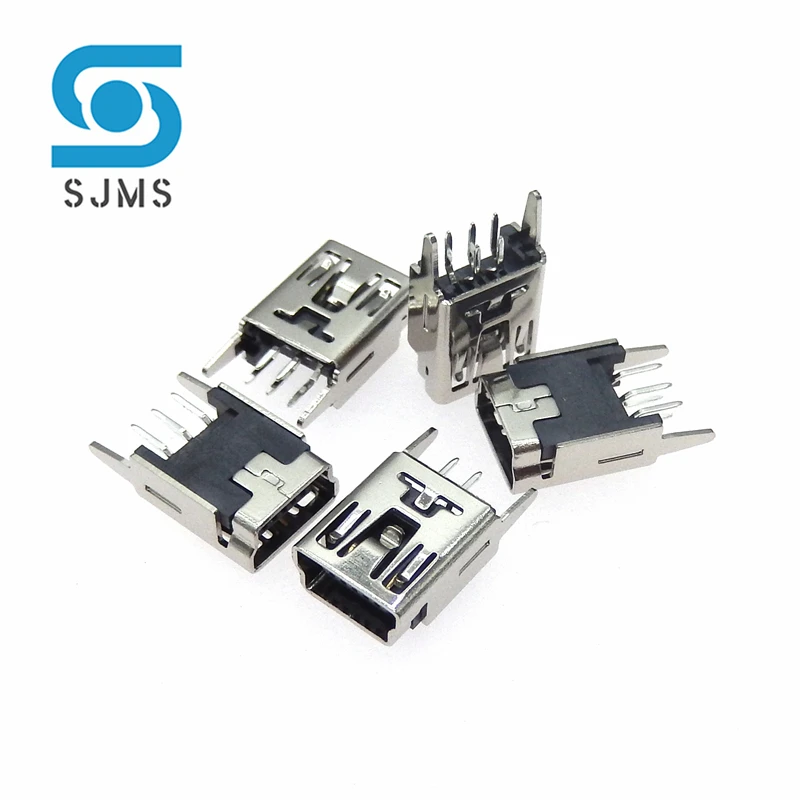 10-50PCS-lot-Mini-USB-dip-5-Pin-Type-B-female-socket-mini-USB-interface ...