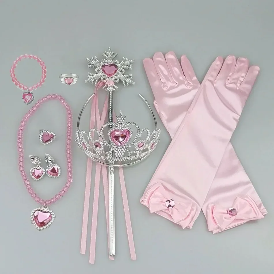 Girls Pink Cosplay Aurora Princess Crown Magic Wand Costume Headband ...
