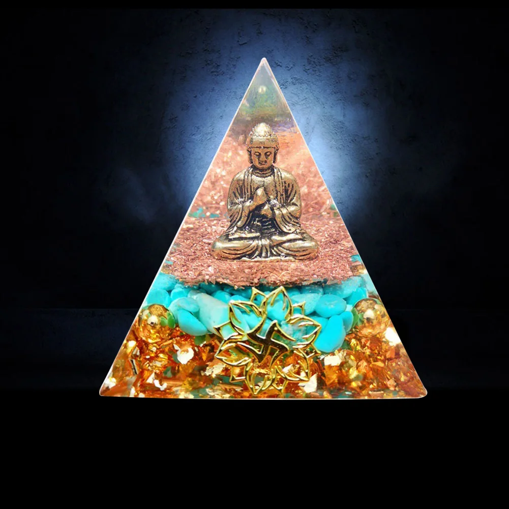 PIERRE VENDUE SEULE,Multi Light Base--Pyramide Orgone en pierre ...