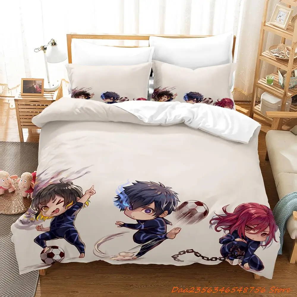 New-Blue-Lock-Bedding-Set-Cartoon-Anime-three-piece-set-Adult-Kid ...