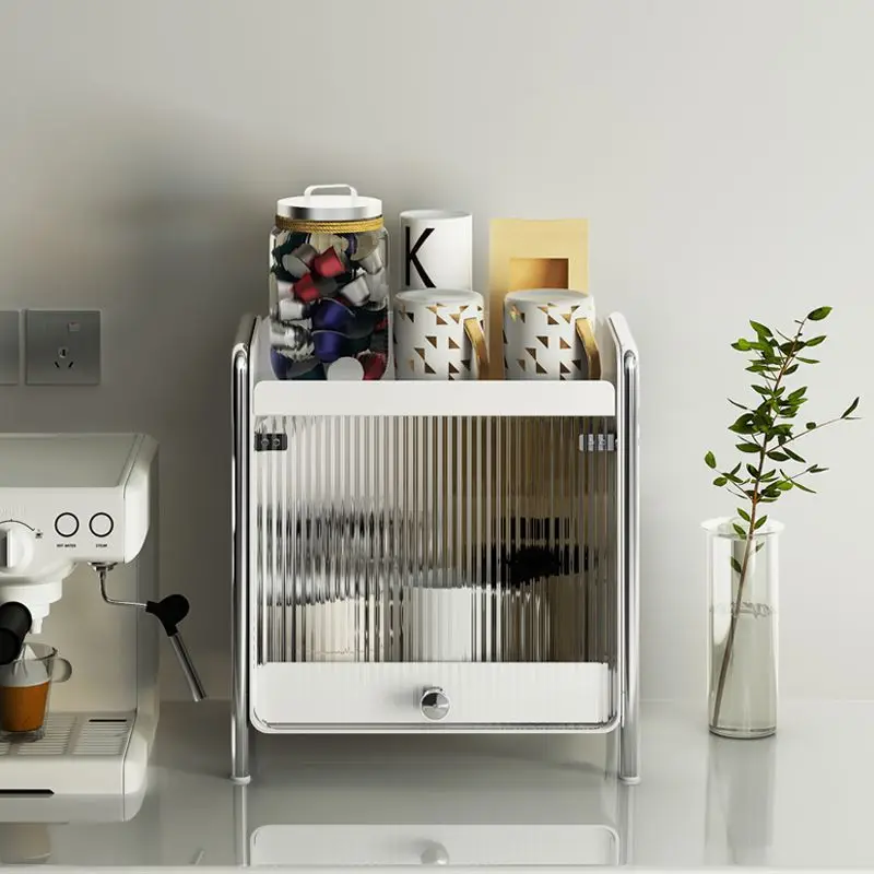 2-Tier-Dust-Proof-Kitchen-Rack-Water-Bar-Tea-Set-Cupboard-Dish-Cup ...