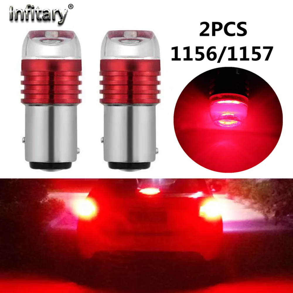 2PCS-Car-Strobe-Flashing-LED-Projector-Taillights-1157-BAY15D-P21-5W ...