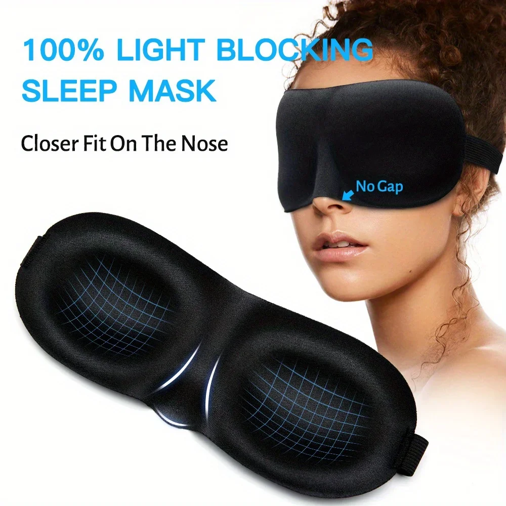 Ultra-Comfort 3D Sleep Mask: Soft Memory Foam, Light-Blocking Eye Mask ...