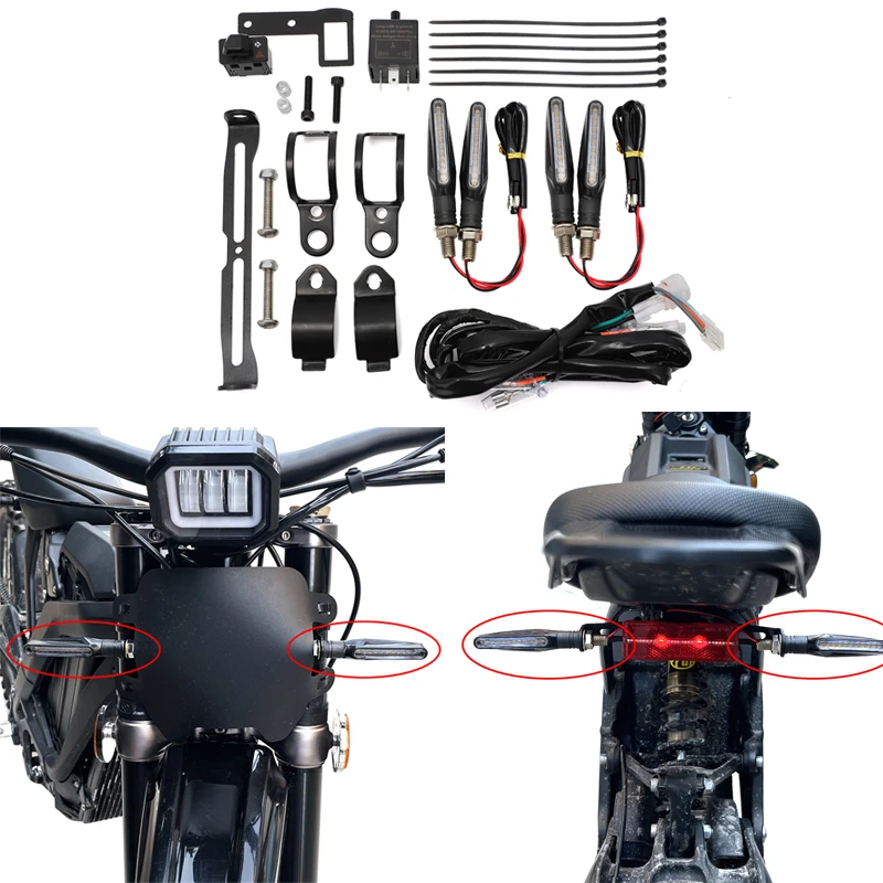 Electric Dirt Bike Segway X260 | Led Turn-signal Kit Handlebar - Led ...