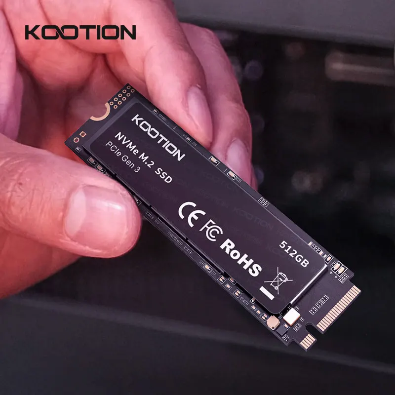 KOOTION unidad de estado sólido PCIe M2 SSD NVME M.2, de alta velocidad, 1TB, 512GB, 256GB ...