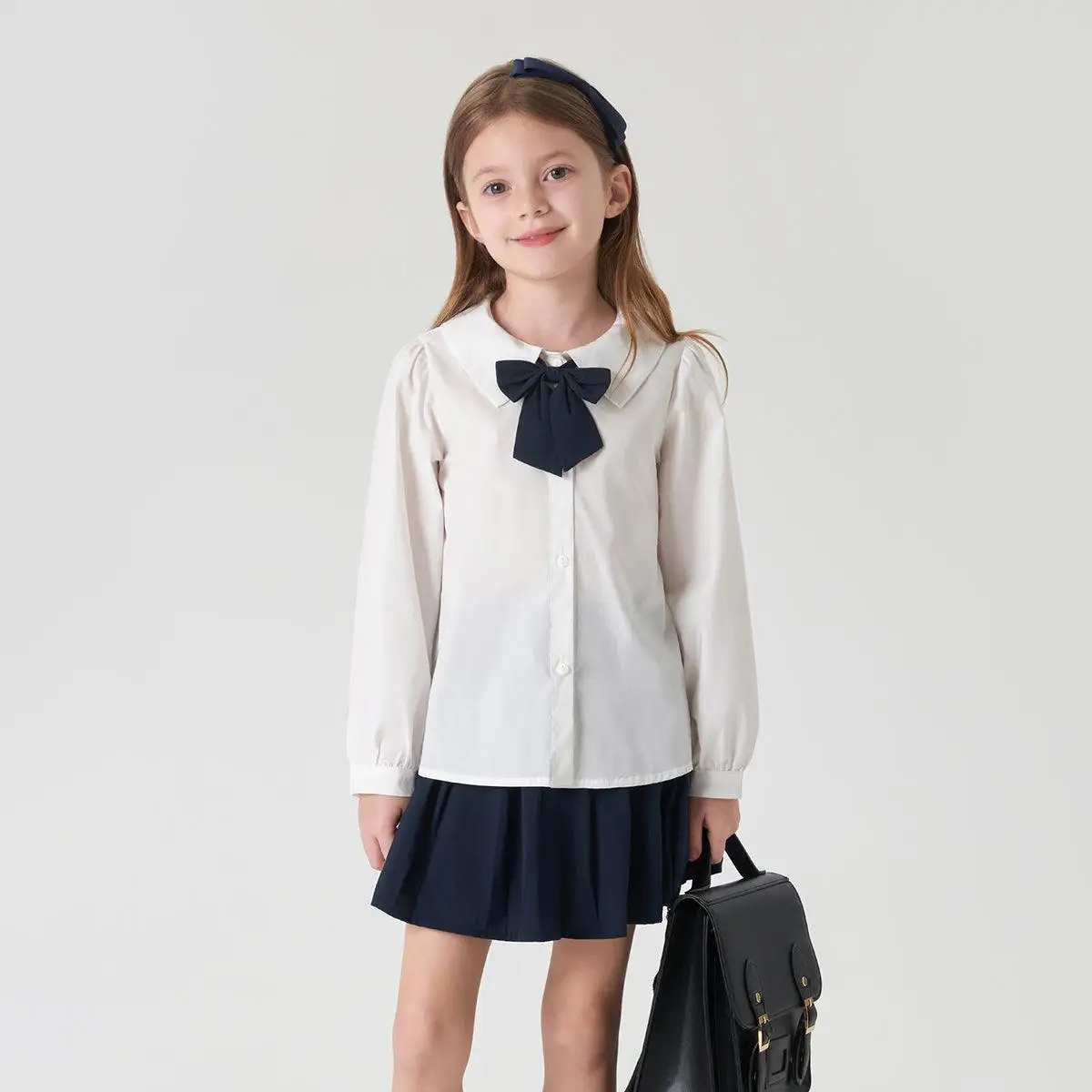 MARC-JANIE-Girls-Preppy-Style-Shirt-Pleated-Skirt-Sets-for-Summer ...