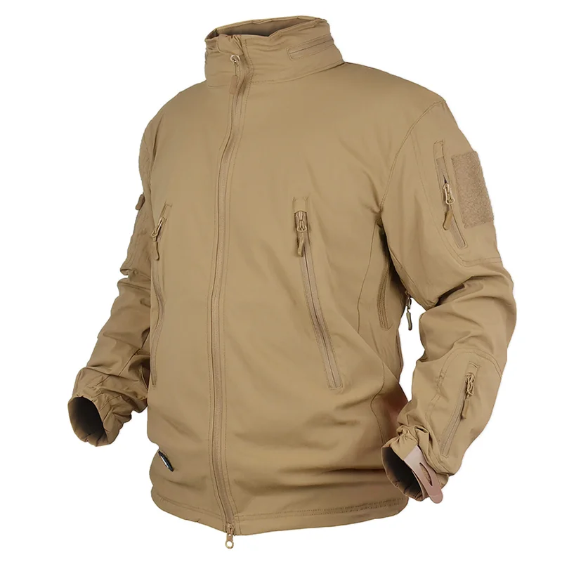 Winter Military Fleece Field Jacket Men Soft Shell Tactical Waterproof ...