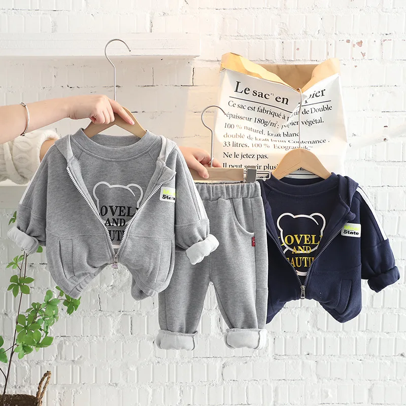 Baby Boys Girls Clothes Sets Children Infant Fashion Handsome Tracksuit New Spring Autumn ...