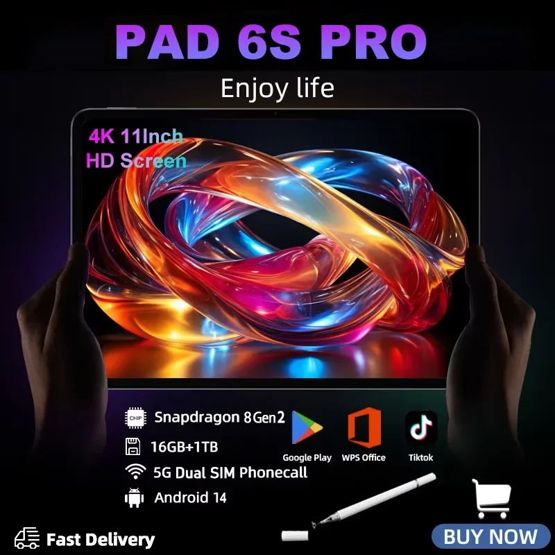 2025-versi-n-Global-Original-Pad-6S-Pro-tableta-Android-14-16GB-1TB ...
