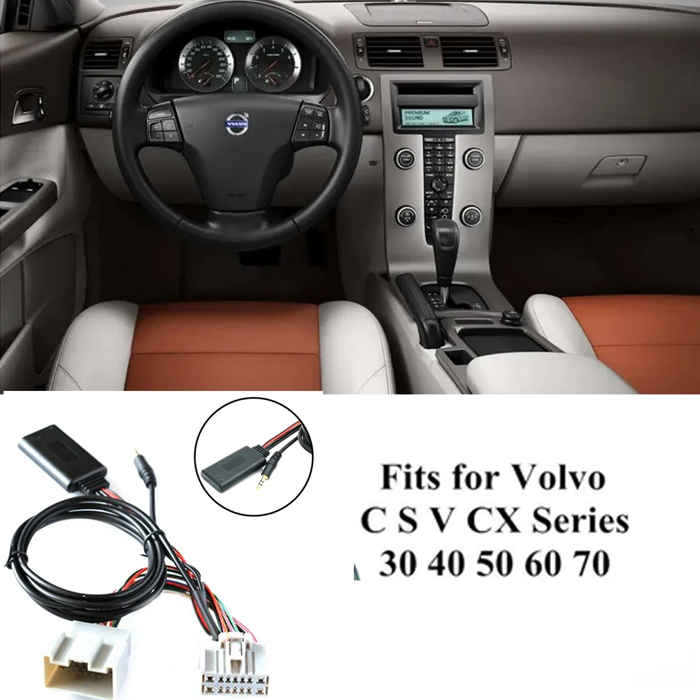 Car Audio Receiver Module AUX Bluetooth Adapter For Volvo C30 S40 V40 V50 S60 S70 C70 V70 S80 ...