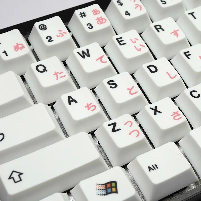 Simple-White-Keycaps-108-Key-PBT-Sublimation-Cherry-Profile-Customized ...